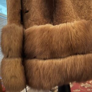 Jackets & Coats | Russian Sable Trimming Sheared Mink Fur Jacket | Poshmark